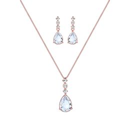 Elli Premium Schmuckset 'Drop' Damen Gr&ouml;&szlig;e One Size rosegold