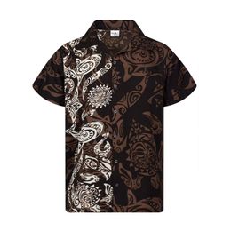 King Kameha Shirt 'Maori Wedding' Herren Gr&ouml;&szlig;e 4XL braun