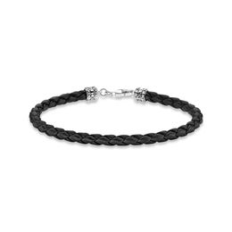 Thomas Sabo Armband Herren Gr&ouml;&szlig;e 19 schwarz / silber