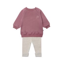 Liliput Set: Leggings und Sweatshirt Jungen Gr&ouml;&szlig;e 86/92 beigemeliert / beere / wei&szlig;