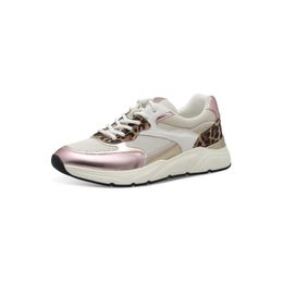 Tamaris Sneaker Damen Gr&ouml;&szlig;e 41 kitt / braun / rosa / wei&szlig;