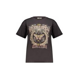 Deeluxe T-Shirt 'Celeste' Damen Gr&ouml;&szlig;e XL kitt / schoko / gold / gr&uuml;n