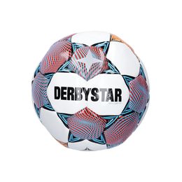 Derbystar Ball Herren Gr&ouml;&szlig;e 5 azur / knallrot / schwarz / wei&szlig;