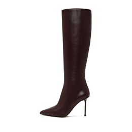 Derimod Overknees Damen Gr&ouml;&szlig;e 40 dunkelrot Winterschuhe