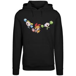 F4NT4STIC Sweatshirt 'Powerpuff Girls Cheerleaders' Damen Gr&ouml;&szlig;e 5XL nude / hellblau / grasgr&uuml;n / orange / schwarz
