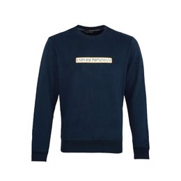 Emporio Armani Sweatshirt Herren Gr&ouml;&szlig;e L navy / gelb / wei&szlig;