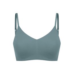 Schiesser Bustier ' Invisible Soft Padded ' Damen Gr&ouml;&szlig;e 80 blau / grau