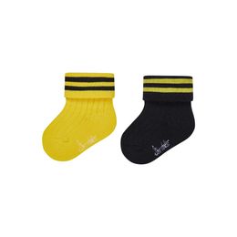 Sterntaler Socken Jungen Gr&ouml;&szlig;e 14 gelb / schwarz / wei&szlig;