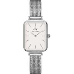 Daniel Wellington Uhr 'Quadro Pressed Sterling S White' Damen Gr&ouml;&szlig;e One Size silber / wei&szlig;