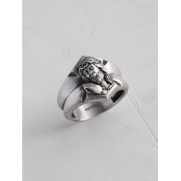 Reytel Ring 'SAVIOR CHRIST JESUS' Herren Gr&ouml;&szlig;e 55 silber