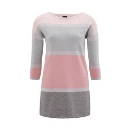Laura Scott Pullover Damen Gr&ouml;&szlig;e XXL silbergrau / hellgrau / rosa