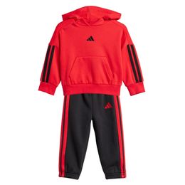 adidas Sportswear Sportanzug 'Essentials' Jungen Gr&ouml;&szlig;e 98 rot / schwarz