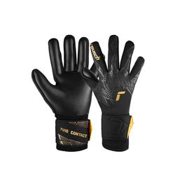 Reusch Sporthandschuhe 'Pure Contact Infinity' Jungen Gr&ouml;&szlig;e M gold / schwarz