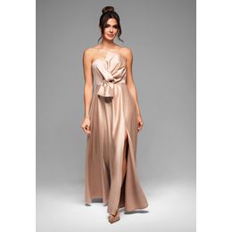 Ombre Kleid 'LA-OM-DLR004' Damen Gr&ouml;&szlig;e 36 beige Winterkleid