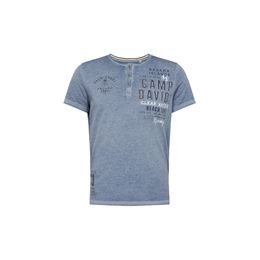 CAMP DAVID T-Shirt Herren Gr&ouml;&szlig;e S navy / taubenblau / wei&szlig;
