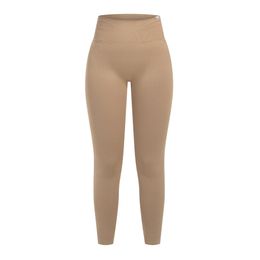 Smilodox Leggings Invisible Scrunch Seamless Elin Damen Gr&ouml;&szlig;e XL dunkelbeige