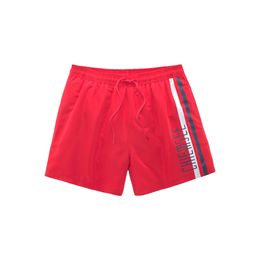Chiemsee Badeshorts Herren Gr&ouml;&szlig;e S grau / rot / wei&szlig;