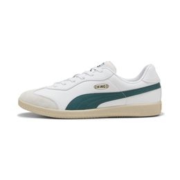 Puma Fu&szlig;ballschuh 'King 21 It' Herren Gr&ouml;&szlig;e 41 dunkelgr&uuml;n / wei&szlig;