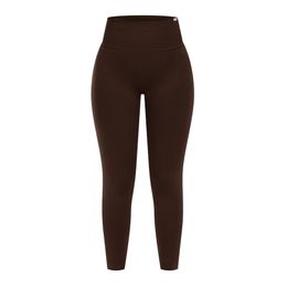 Smilodox Leggings Invisible Scrunch Seamless Elin Damen Gr&ouml;&szlig;e M dunkelbraun