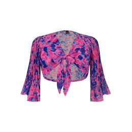Yoek Bolero Damen Gr&ouml;&szlig;e M/L blaumeliert / pink