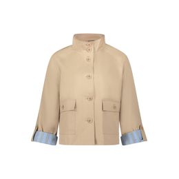 Cartoon Casual-Jacke mit aufgesetzten Taschen Damen Gr&ouml;&szlig;e L beige
