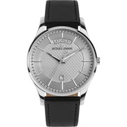 Jacques Lemans Analoguhr Herren Gr&ouml;&szlig;e One Size schwarz / silber