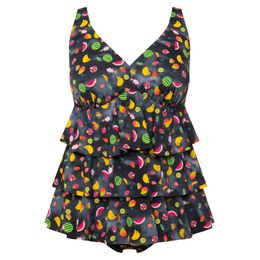 Ulla Popken Tankini Damen Gr&ouml;&szlig;e XXXL mischfarben / schwarz