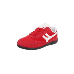 Ital-Design Sneaker Damen Gr&ouml;&szlig;e 40 rot / wei&szlig;