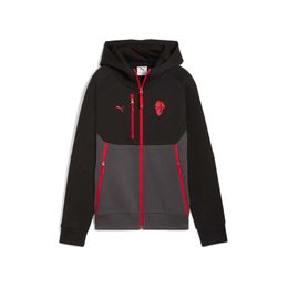 Puma Sweatshirt Jungen Gr&ouml;&szlig;e 176 basaltgrau / rot / schwarz