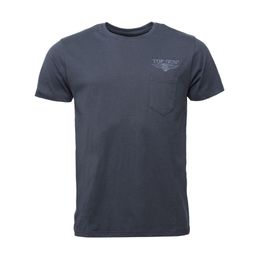 Top Gun T-Shirt ' TG24041 ' Herren Gr&ouml;&szlig;e L nachtblau / hellgrau