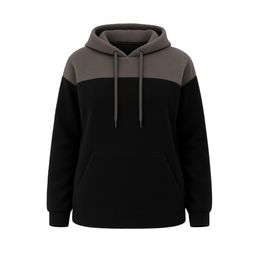 Shape Of You Pullover Damen Gr&ouml;&szlig;e 5XL grau / schwarz