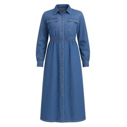 Modamihram Kleid Damen Gr&ouml;&szlig;e 40 blue denim Winterkleid