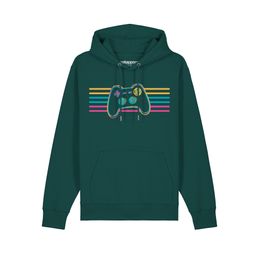Watapparel Sweatshirt ' Retro Joystick ' Herren Gr&ouml;&szlig;e 4XL petrol / mischfarben