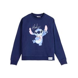 Disney Lilo & Stitch Sweatshirt 'Aloha' Damen Gr&ouml;&szlig;e XS dunkelblau