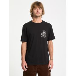 Volcom T-Shirt 'Harry' Herren Gr&ouml;&szlig;e L schwarz / wei&szlig;