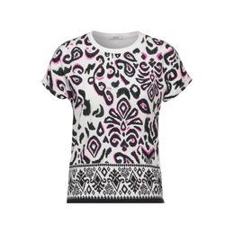 Cecil T-Shirt Damen Gr&ouml;&szlig;e S creme / pink / schwarz