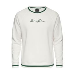Ombre Sweatshirt 'OM-SSNZ-0244' Herren Gr&ouml;&szlig;e S tanne / wei&szlig;