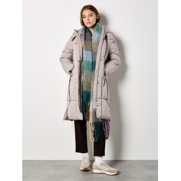 Apricot Longline Padded Puffer Coat ' ' Damen Gr&ouml;&szlig;e 34 ecru