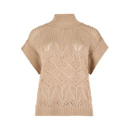 Apricot Mock Neck Pointelle Knit Top ' ' Damen Gr&ouml;&szlig;e XXL stone