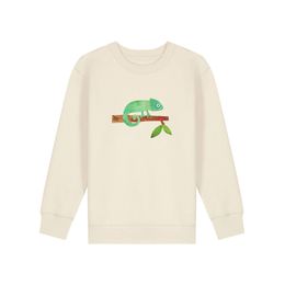 Meladi Sweatshirt 'Cham&auml;leon' M&auml;dchen Gr&ouml;&szlig;e 134/146 naturwei&szlig;