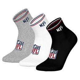 NFL Socken Damen Gr&ouml;&szlig;e 39/42 grau / schwarz / wei&szlig;