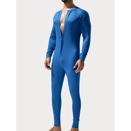 Tauwell Pyjama lang Herren Gr&ouml;&szlig;e XXL blau
