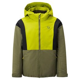 Ziener Sportjacke 'Abbe-Z' M&auml;dchen Gr&ouml;&szlig;e 152 oliv / hellgr&uuml;n / schwarz