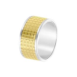 Lucardi Ring Herren Gr&ouml;&szlig;e 60 gold / silber
