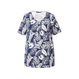 Ulla Popken Shirt Damen Gr&ouml;&szlig;e XXL/XXXL dunkelblau / wei&szlig;