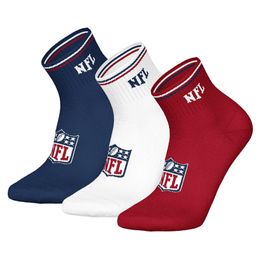 NFL Socken Damen Gr&ouml;&szlig;e 39/42 dunkelblau / rot / wei&szlig;