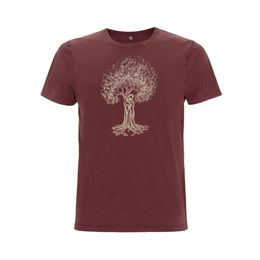 Life-tree Shirt 'Organic Fairwear Treehugger' Herren Gr&ouml;&szlig;e L rot