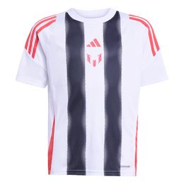 adidas Performance Funktionsshirt 'Messi' Jungen Gr&ouml;&szlig;e 140 anthrazit / blutrot / wei&szlig;
