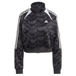 adidas Sportswear Trainingsjacke 'Tiro Suit Up Lifestyle' Damen Gr&ouml;&szlig;e M/L dunkelgrau / schwarz / wei&szlig;