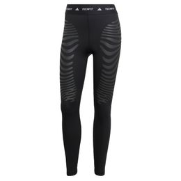 adidas Performance Sporthose 'Techfit Control X Rheon 7/8' Damen Gr&ouml;&szlig;e 4XS grau / schwarz